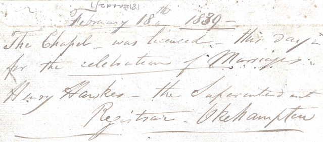 Methodist Marriages and Sticklepath – Sticklepath a Village and its People